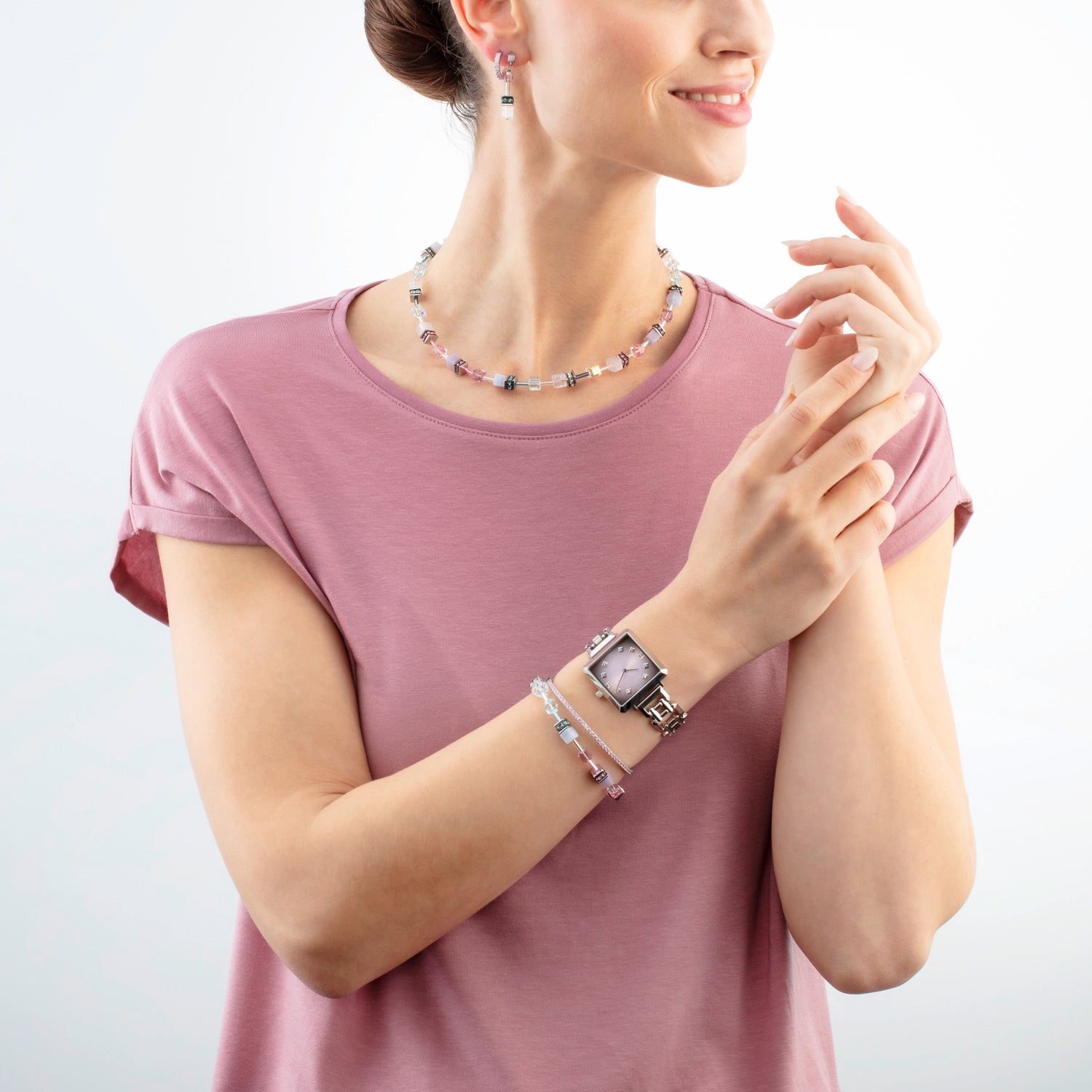 Eternal Love bangle silver-rose – COEUR DE LION (Europe)